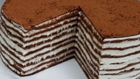 Блинный торт с творожным кремом