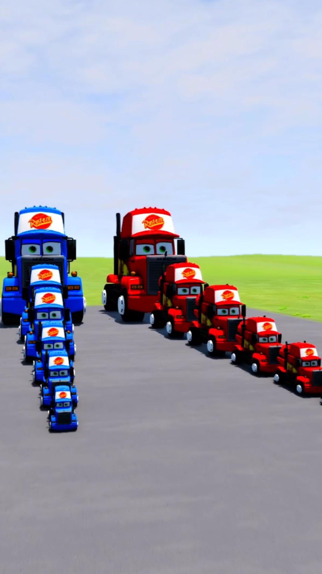 МУЛЬТЯШНЫЕ ЦВЕТНЫЕ ГРУЗОВИКИ ПРОТИВ ПОЕЗДА МУЛЬТИКИ ПРО МАШИНКИ