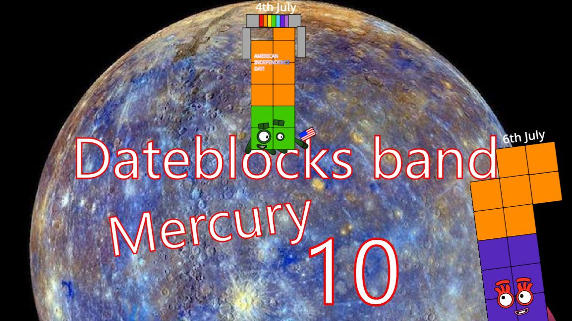 Dateblocks Band Mercury 10
