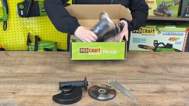 Углошлифовальная машина бесщеточная PW1550 Procraft 850Вт