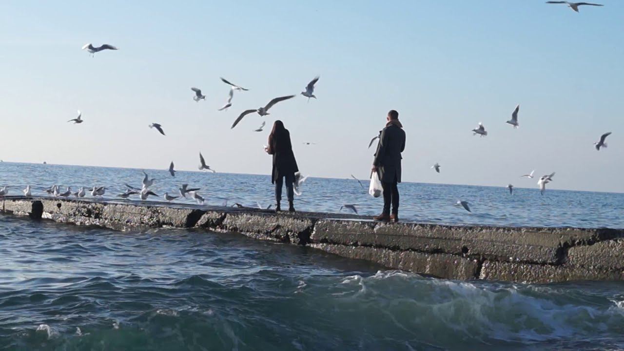 Черное море в январе 2021, Адлер