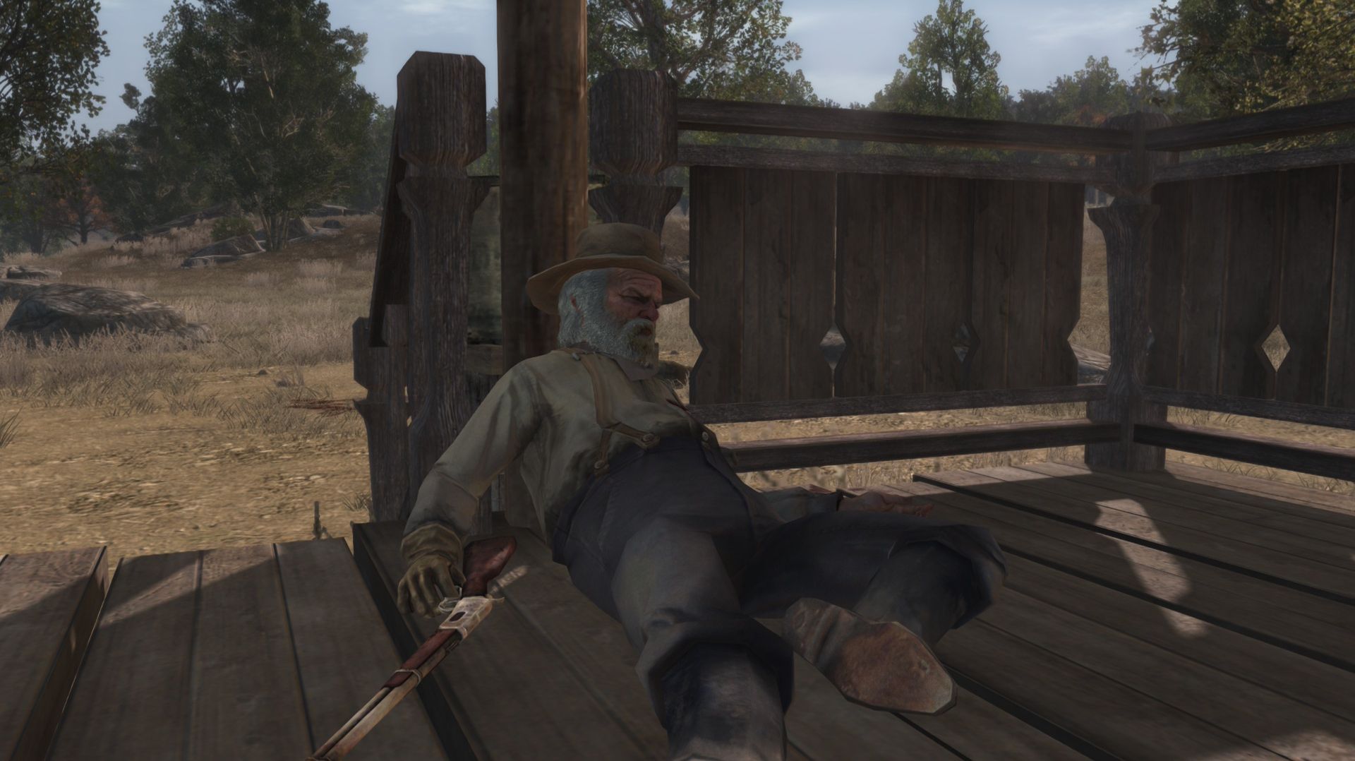 Старик умер