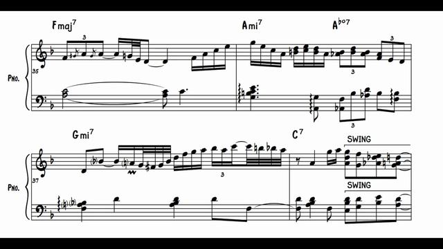 I'll Never smile again - Beegie Adair [jazz piano transcription]