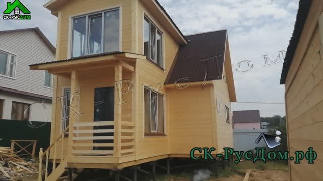 Обзор двухэтажного каркасного дома