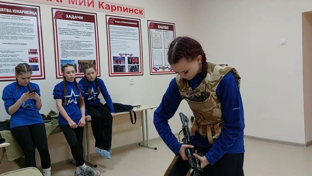 Соревнования по разборке-сборке МАК -  Захаренко Вероника