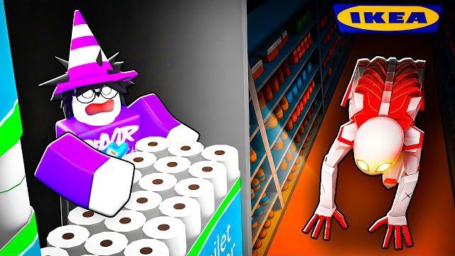 🤯Я ПРОЖИЛ 99 НОЧЕЙ В ЗАКРЫТОЙ ИКЕЕ... 24 Hours Overnight roblox