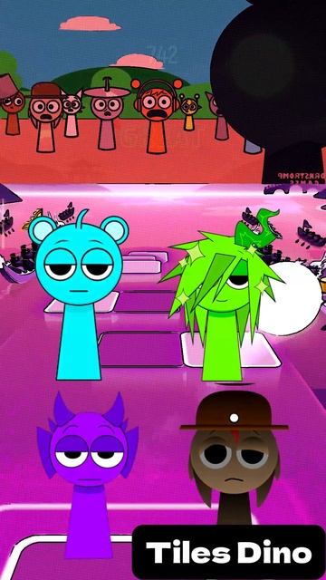 КТО ЛУЧШИЙ СПРУНКИ? уровень 126 - Мультики про Спрунке | МУЛЬТФИЛЬМЫ SPRUNKI в Tiles Hop