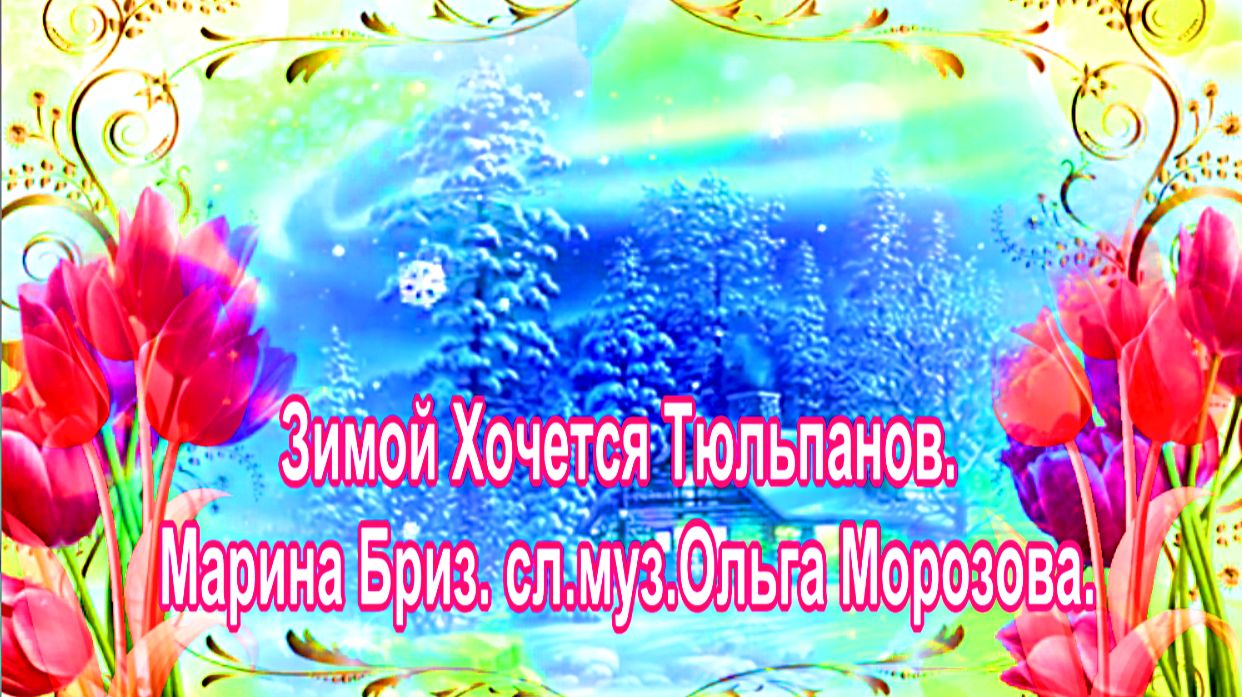 Зимой Хочется Тюльпанов. Марина Бриз. сл.муз.Ольга Морозова.