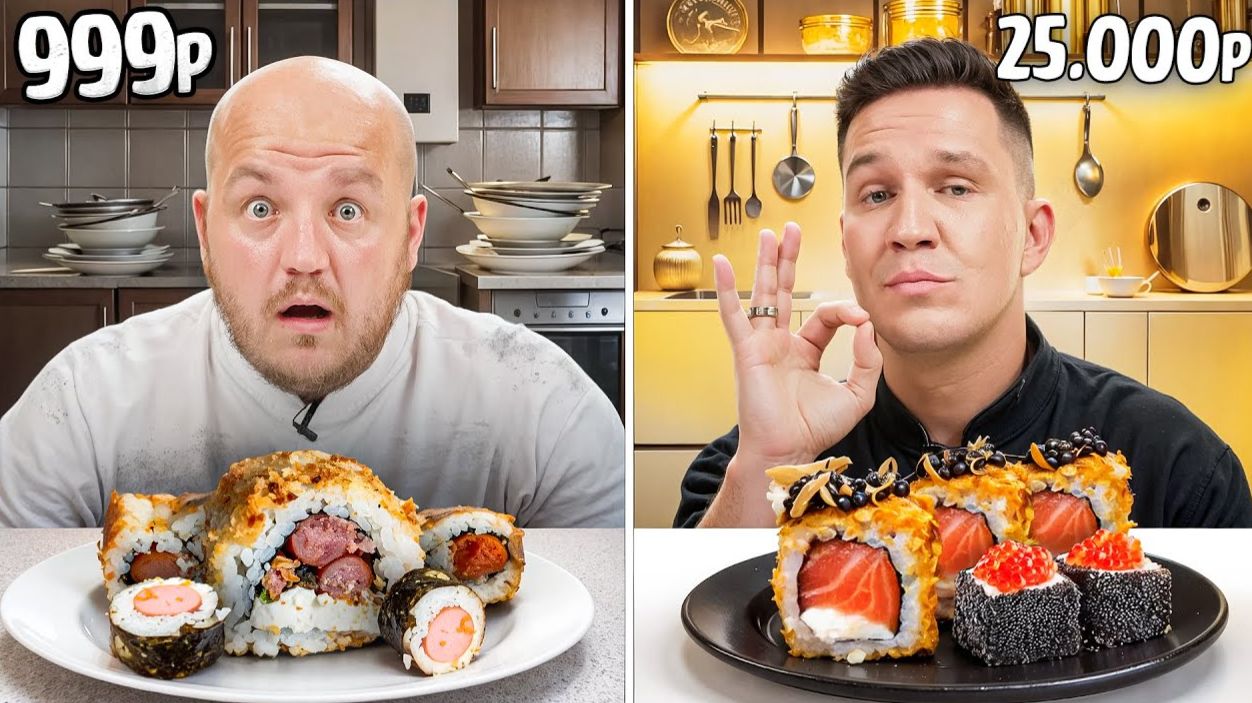 Суши для Масленникова за 1000 и 15 000 рублей!