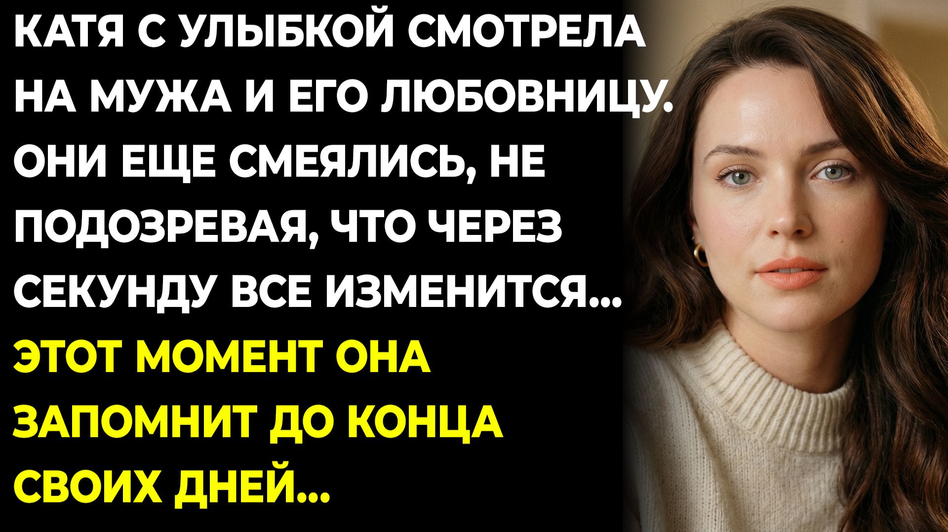 Катя с улыбкой наблюдала за мужем и его любовницей. Их наглые лица она запомнит навсегда.