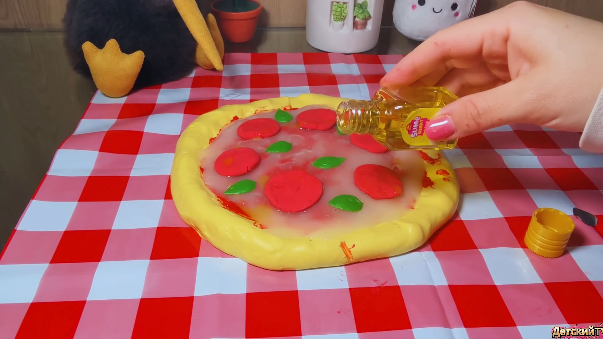 Слайм пицца 🍕 игрушки — делаем впервые | Залипательное видео для детей | Мультики для детей