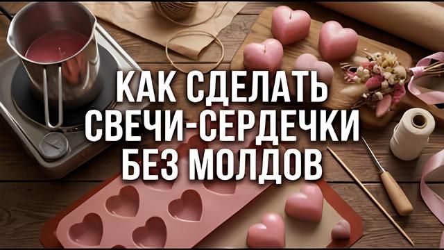 Как легко и просто создать #свечи-сердечки на #14февраля и  сэкономить на дорогостоящих молдах
