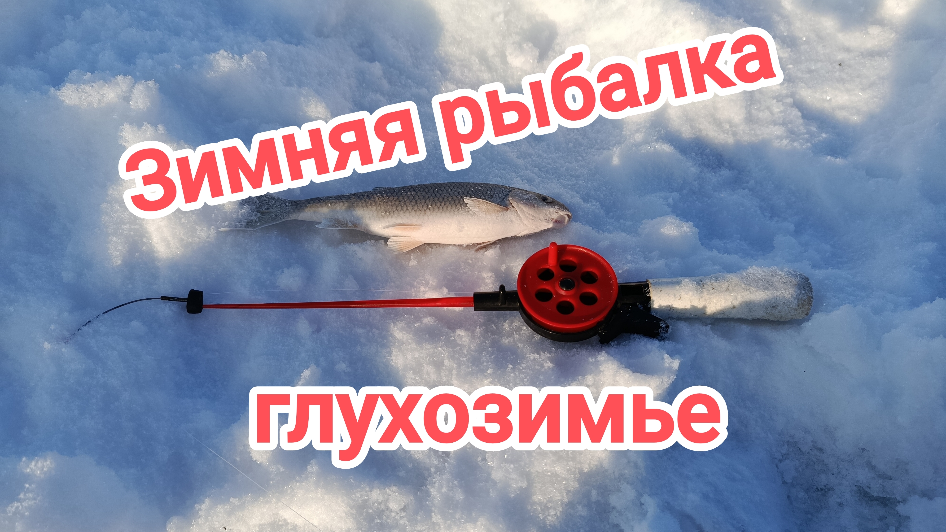 Зимняя рыбалка в глухозимье. Есть улов.