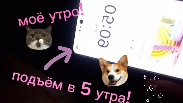 моё утро! подъём в 5 утра!