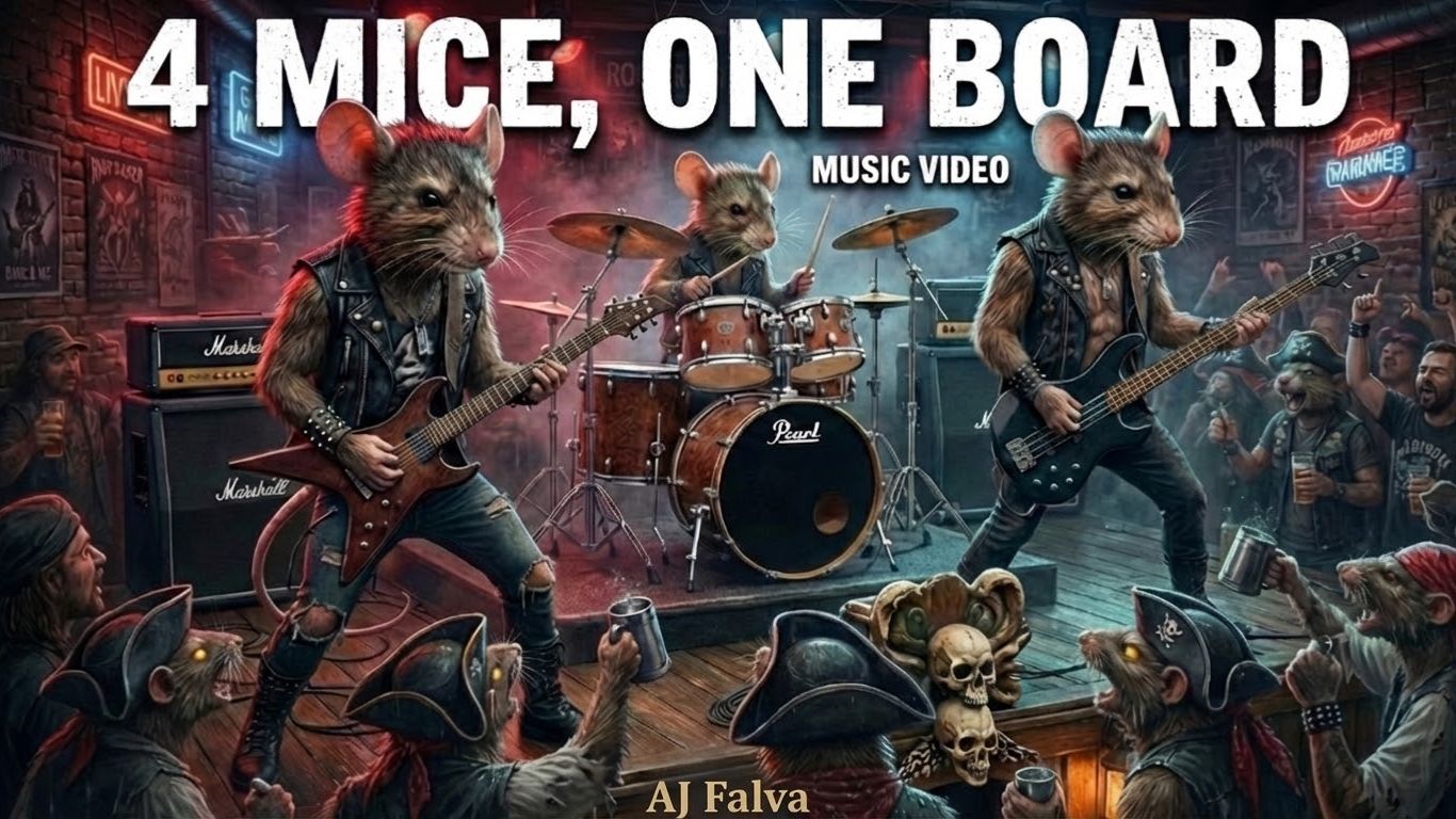 «4 Mice, One Board» - AJ Falva /(English, Crossover D-Thrash)