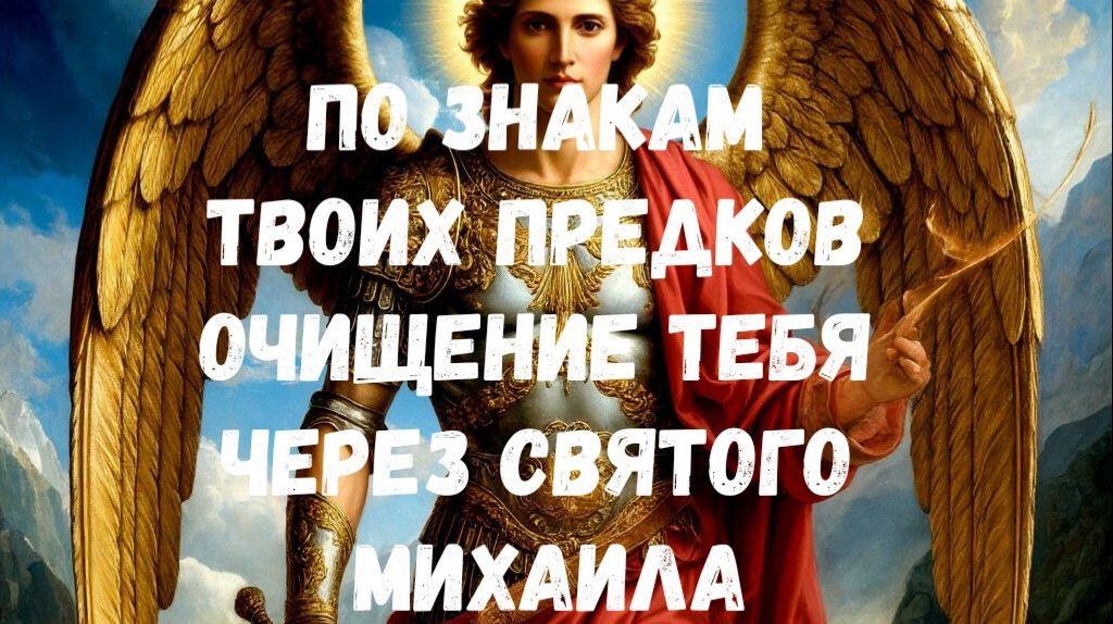 ПО ЗНАКАМ ТВОИХ ПРЕДКОВ ОЧИЩЕНИЕ ТЕБЯ ЧЕРЕЗ СВЯТОГО МИХАИЛА