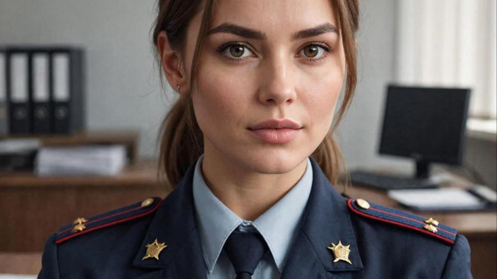 Мне спешить было некуда, я с интересом глядел на симпатичное лицо капитанши...