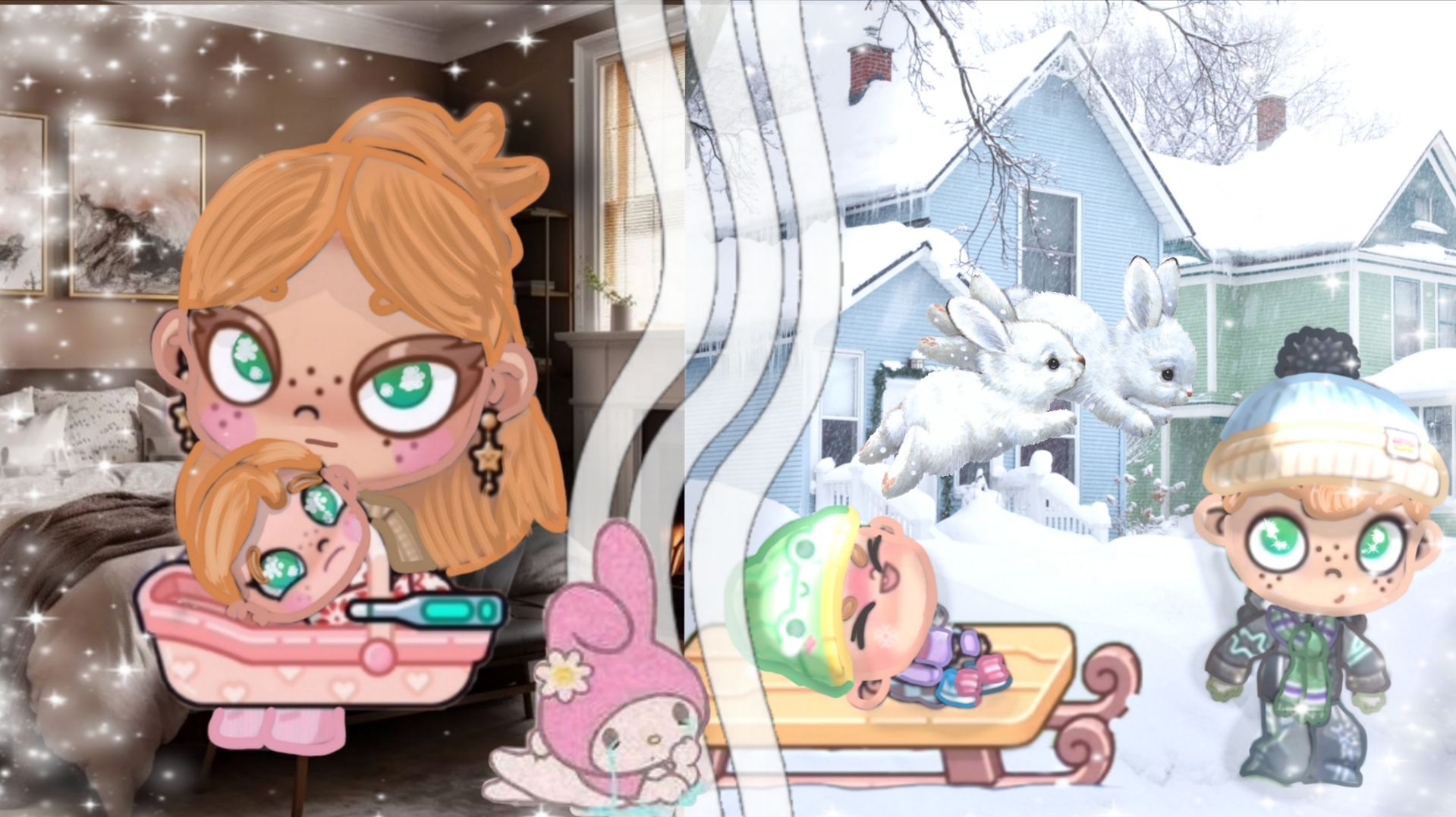 🤒Люба ЗАБОЛЕЛА👶🏼!                      #Весёлые_семейки_в_Avatar_World(｡◕ᴗ◕｡❆)