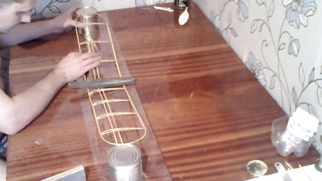 №14- Придание угла V на крыле ,3 этап сборки крыла.