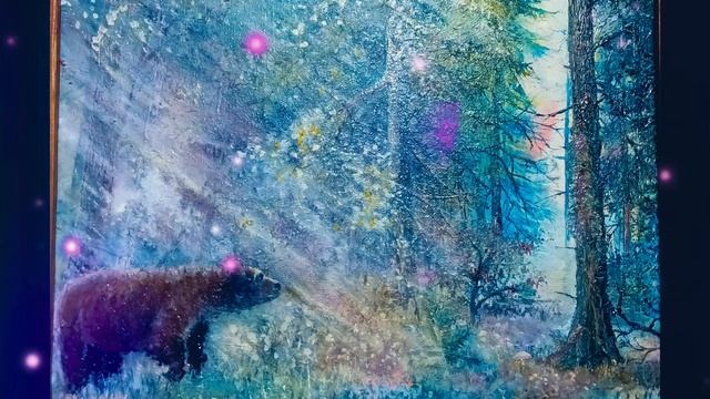 «Исцеляющий сон и медитация: МЕДВЕДЬ наблюдает за СВЕТЯЩИМИСЯ БАБОЧКАМИ — антистресс, релакс, ASMR»