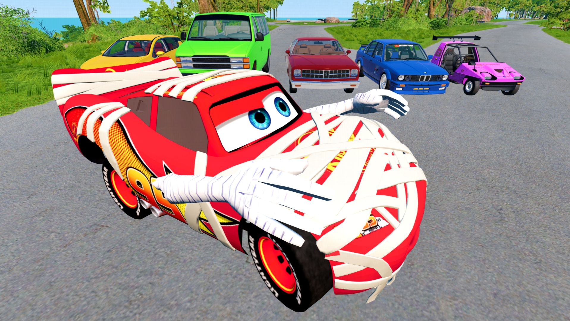 МУЛЬТИКИ ПРО МАШИНКИ: Молния Маккуин и безумные виражи — кто доедет до финиша?