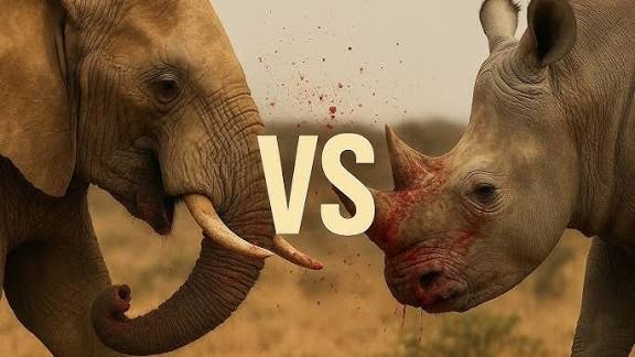СЛОН ПРОТИВ НОСОРОГА