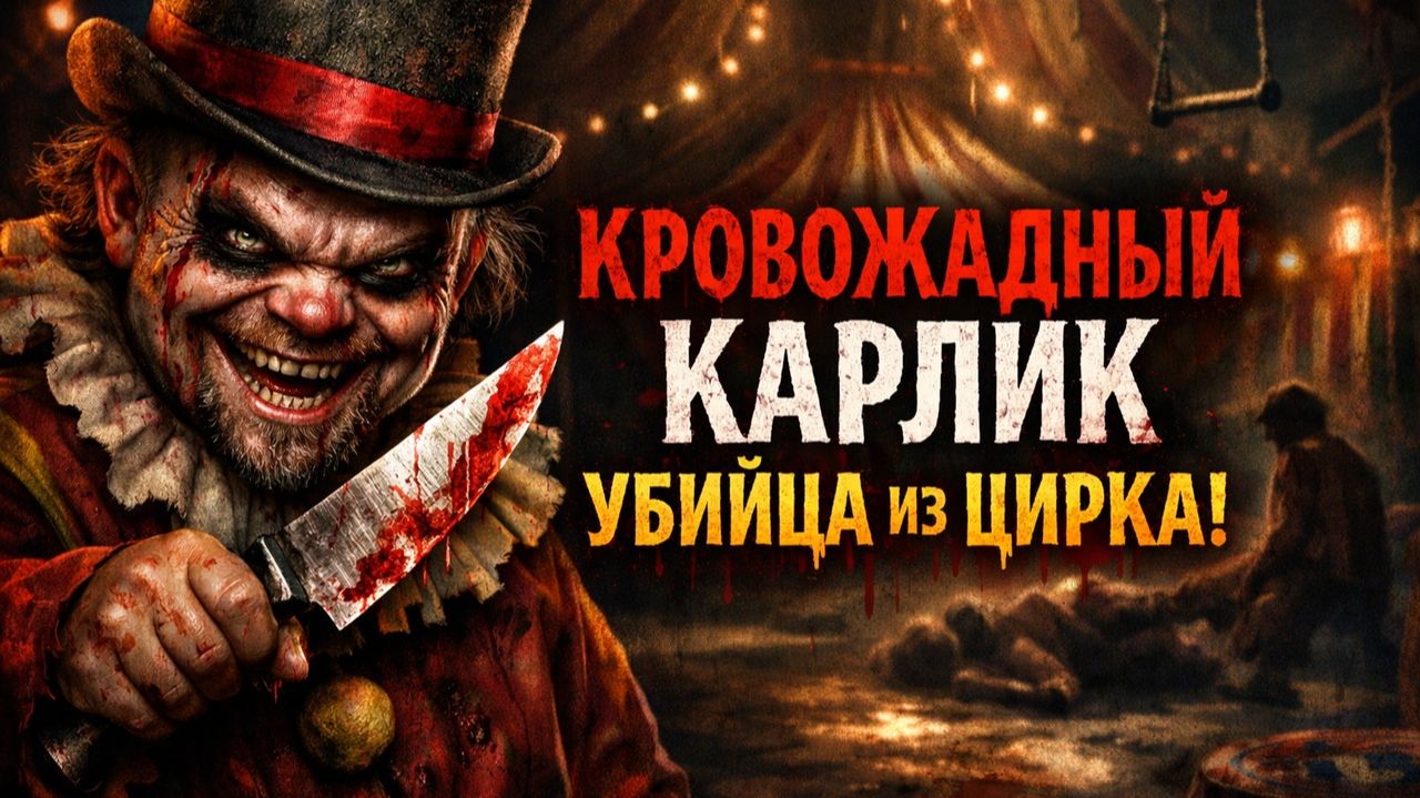 Цирк Смерти в Котельниках: Кровожадный карлик убийца из цирка! “Ты опаздываешь, майор”. Ужасы