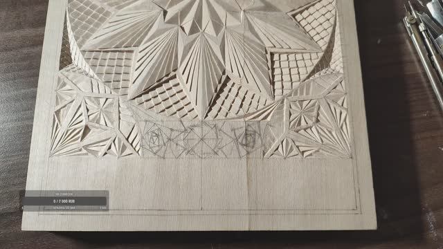 Работа в стиле геометрической резьбы. (4)