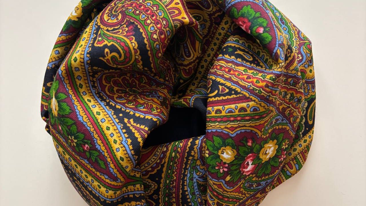 Снуд из павловопосадского платка "Самарканд"