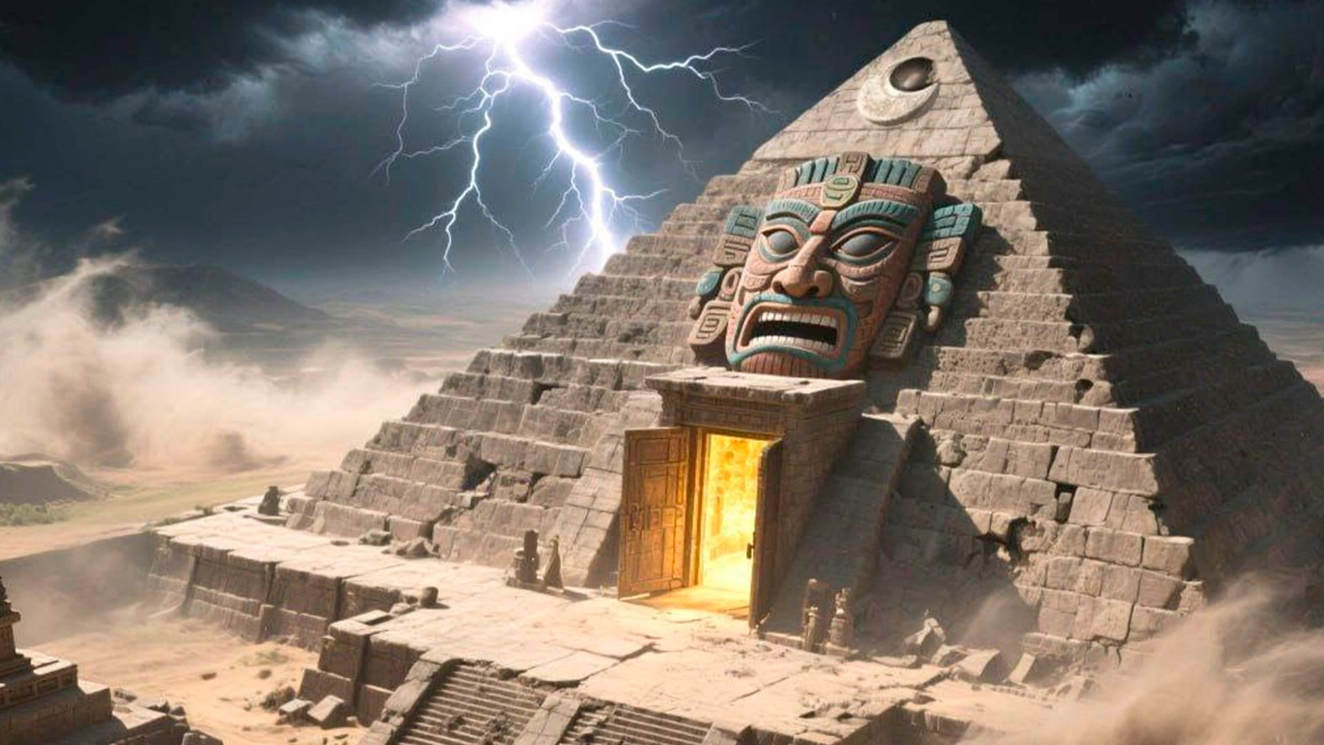 На раскопках туннеля под Солнечной пирамидой Теотиуакана обнаружены два тайника с артефактами