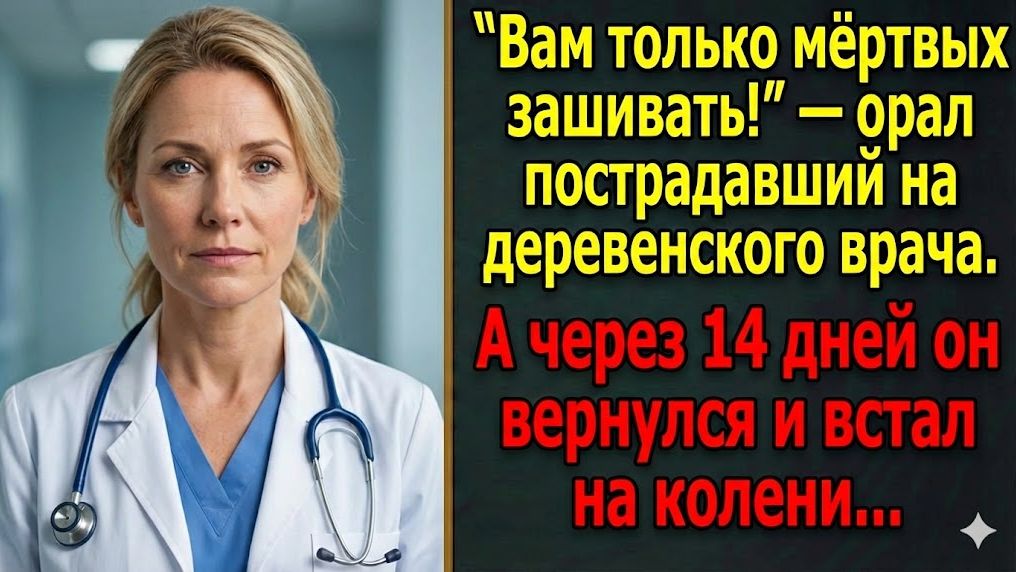 «Да вам только трупы зашивать!» — кричал богач на сельскую докторшу. А спустя 2 недели. Слушать исто