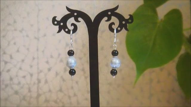 Серьги с агатом. Украшения из натуральных камней