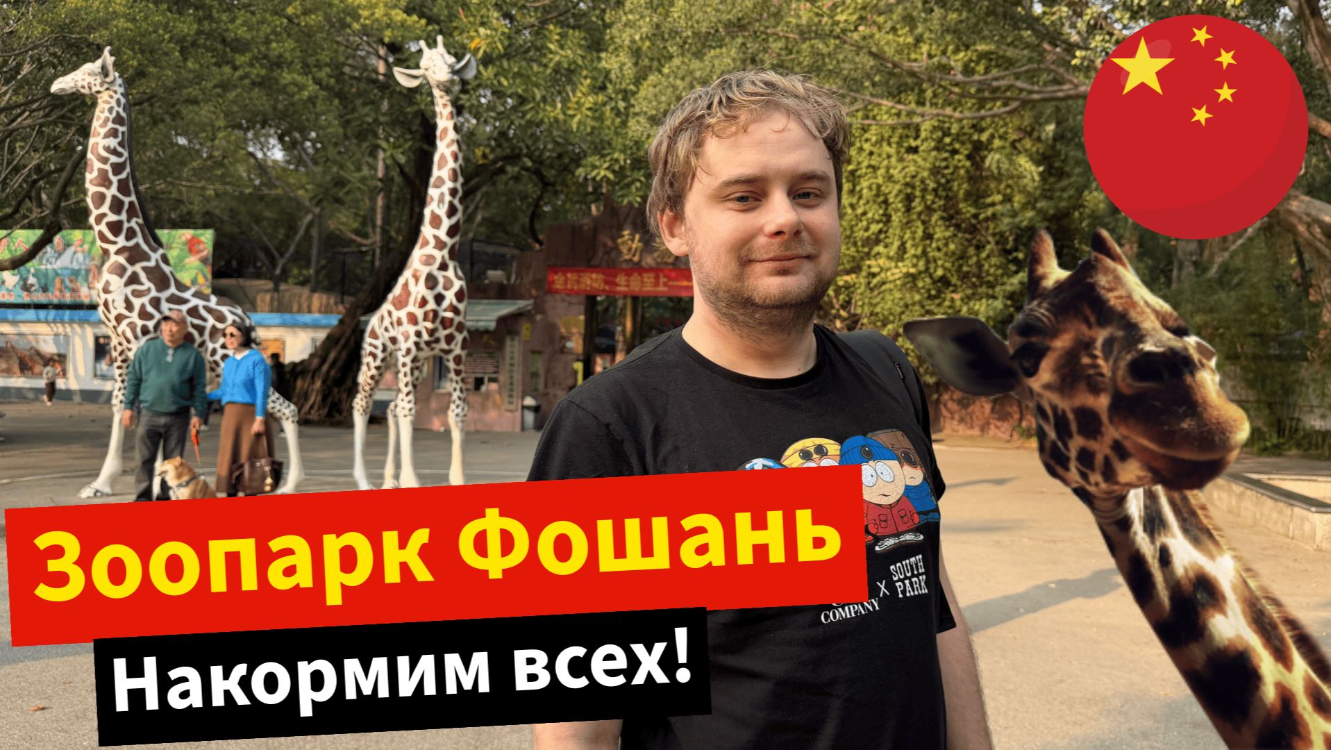 Зоопарк в Фошань, Китай. Жирафы, ламы, бегемот и капибара / Nikolai Stupnikov