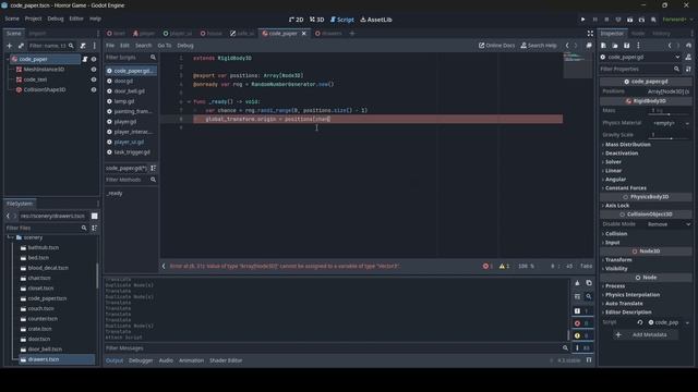 Хоррор от первого лица в Godot 4, ч. 8 / How to Make a First-Person Horror Game in Godot 4 - Part 5