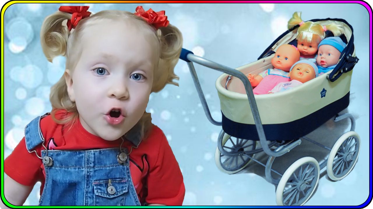 Играем в дочки-матери, куклы и доктора с Томой и мамой