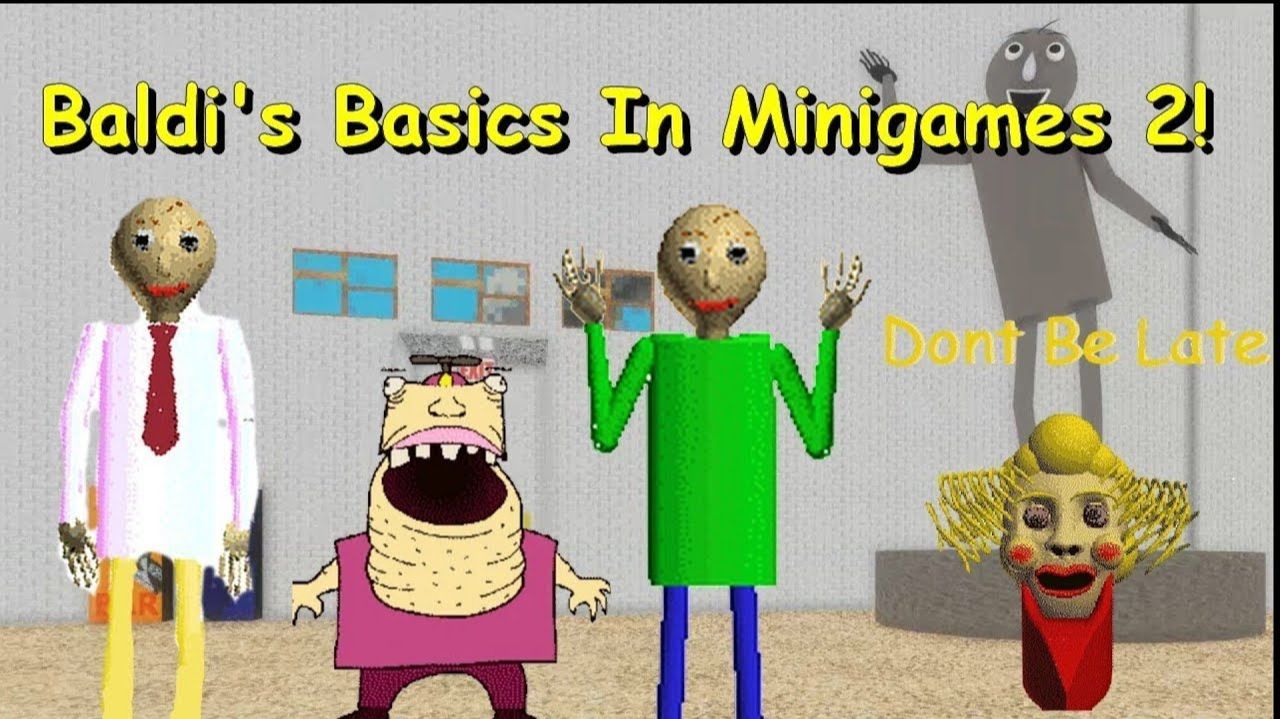 baldi basics in minigames 2! лучшие игры на мод балди бесик