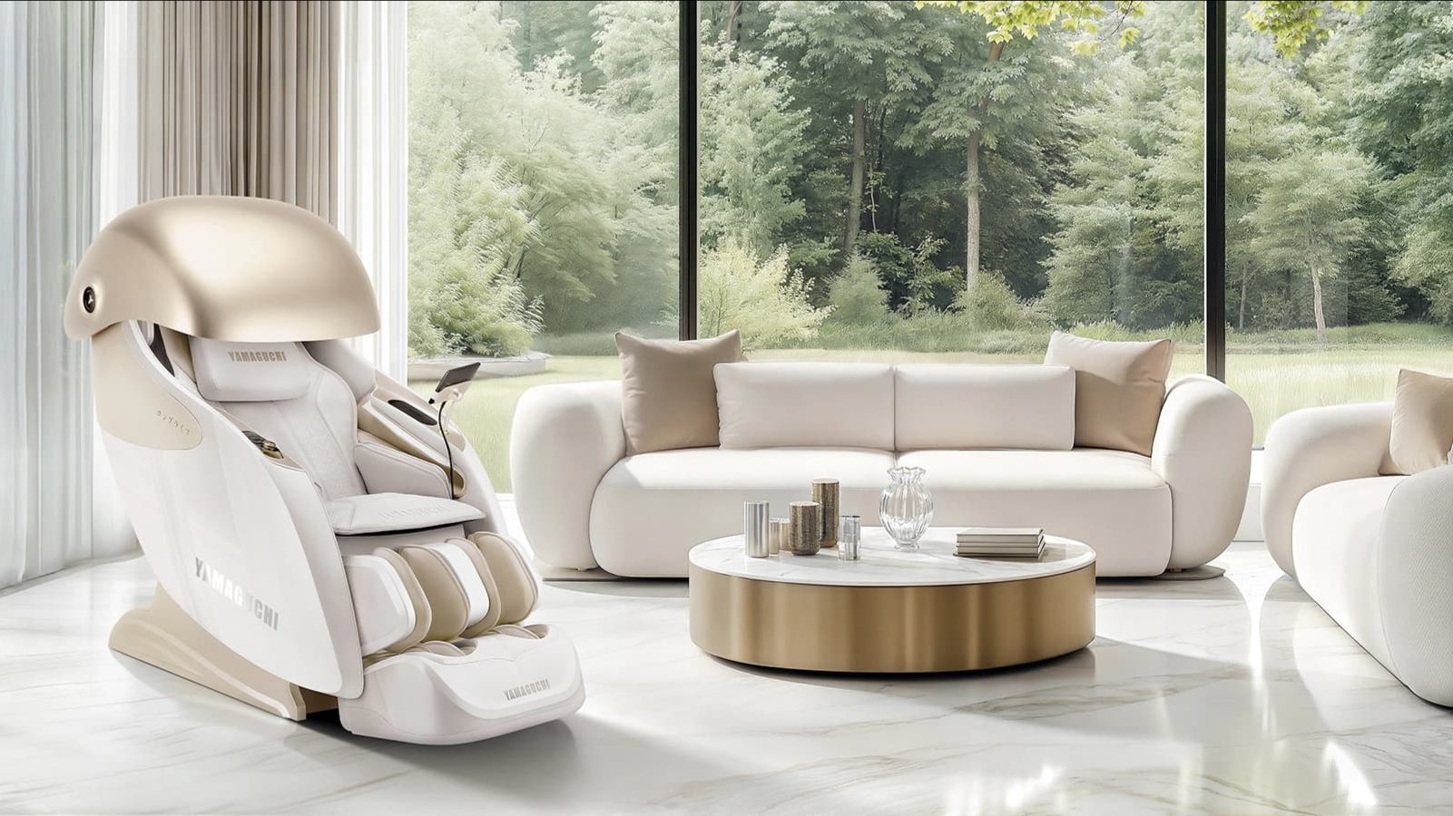 Yamaguchi Aura S — премиальное массажное кресло с билатеральным массажем шеи и плеч | Обзор