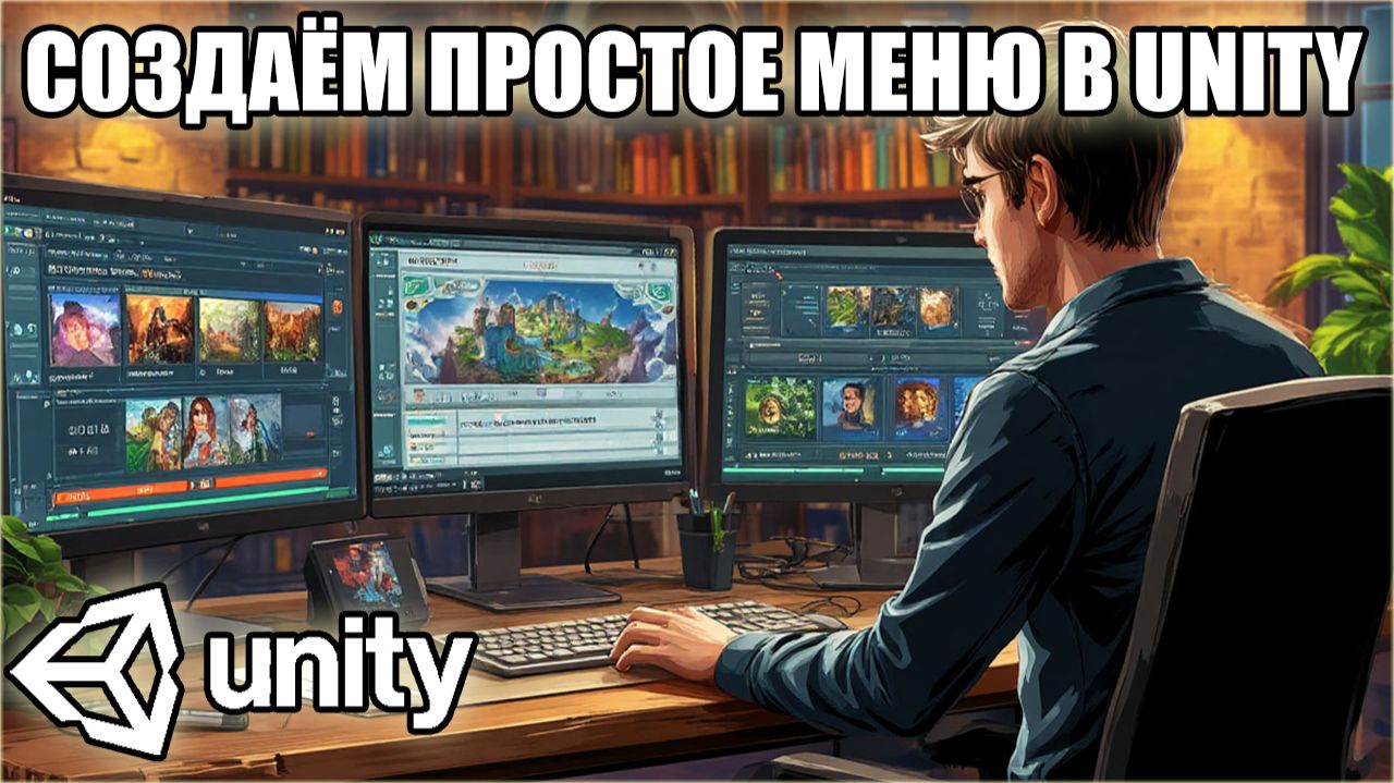 ГЛАВНОЕ МЕНЮ. УРОКИ ПО UNITY. СОЗДАНИЕ ИГР. КАНАЛ ИГРОСТРОЙ