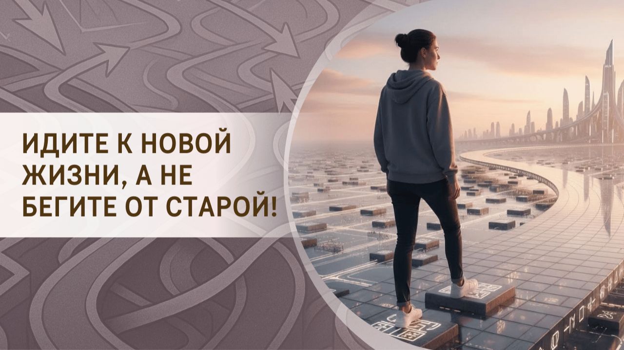 Идите к новой жизни, а не бегите от старой!