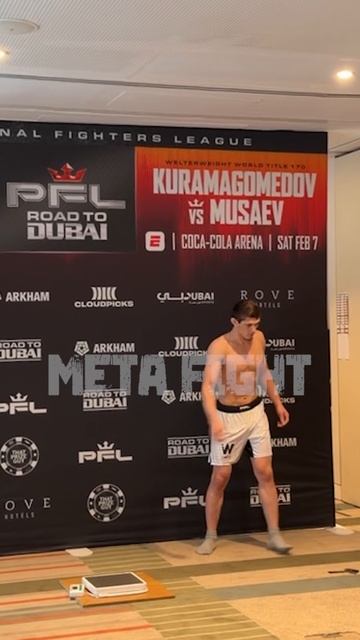 Мусаев и Курамагомедов уложились в вес перед турниром PFL Dubai