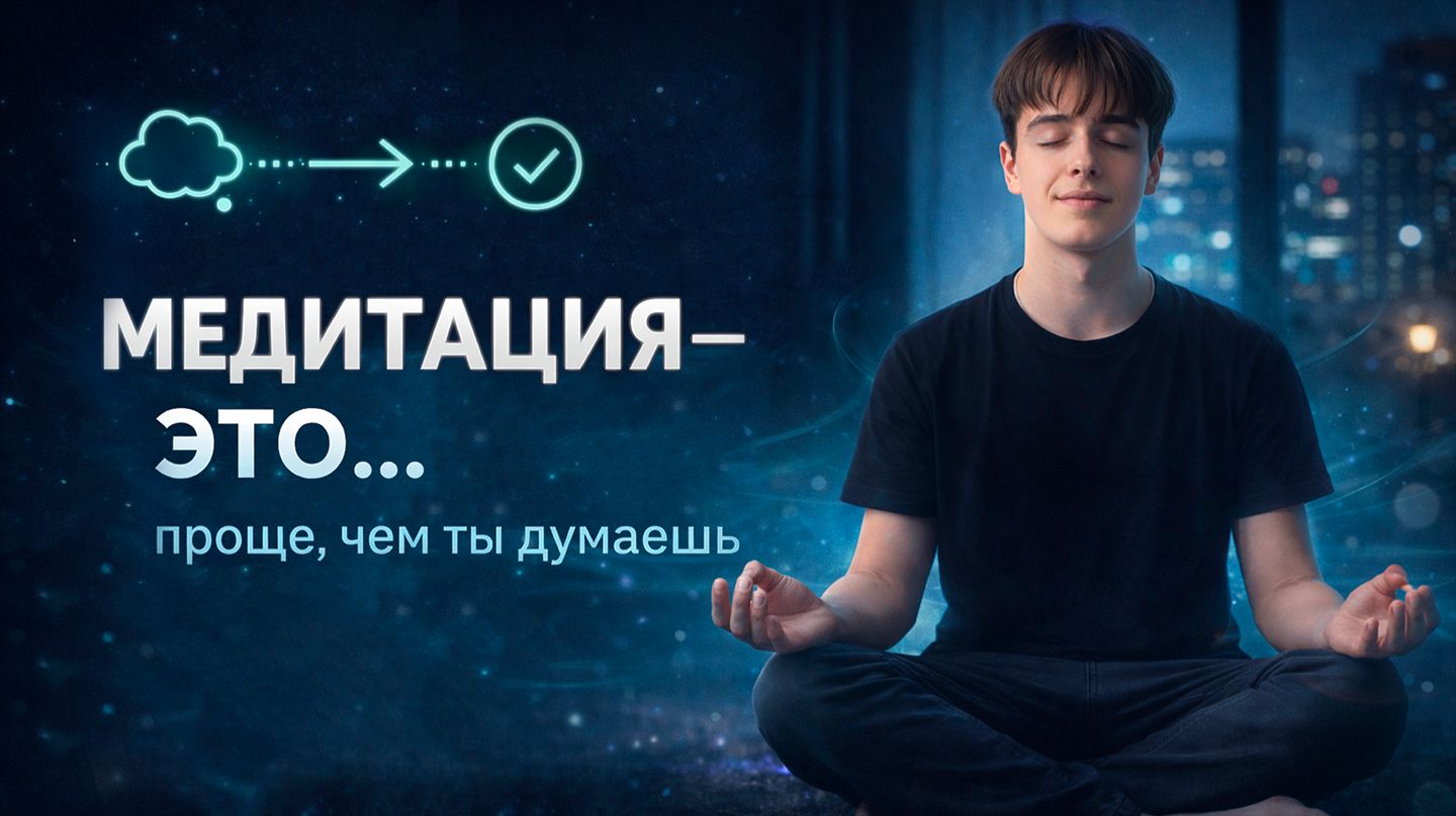 МЕДИТАЦИЯ ДЛЯ ЧАЙНИКОВ / КАК БЫСТРО Научиться правильно МЕДИТИРОВАТЬ