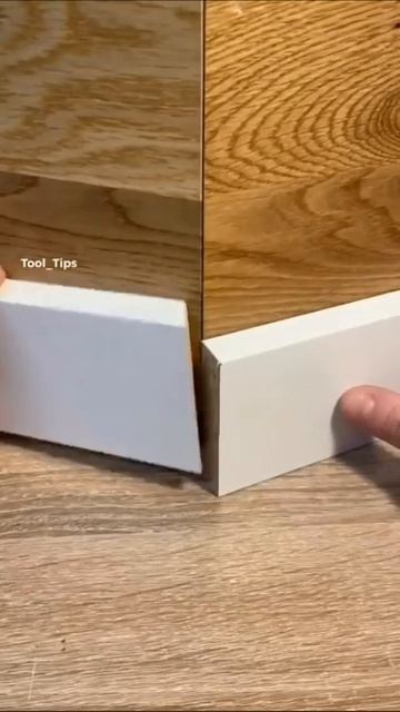 Как сделать идеальный угол у плинтусов