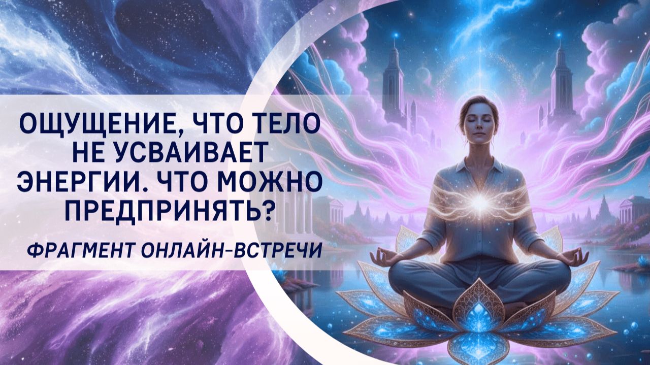 Ощущение, что тело не усваивает энергии. Что можно предпринять? Фрагмент вебинара