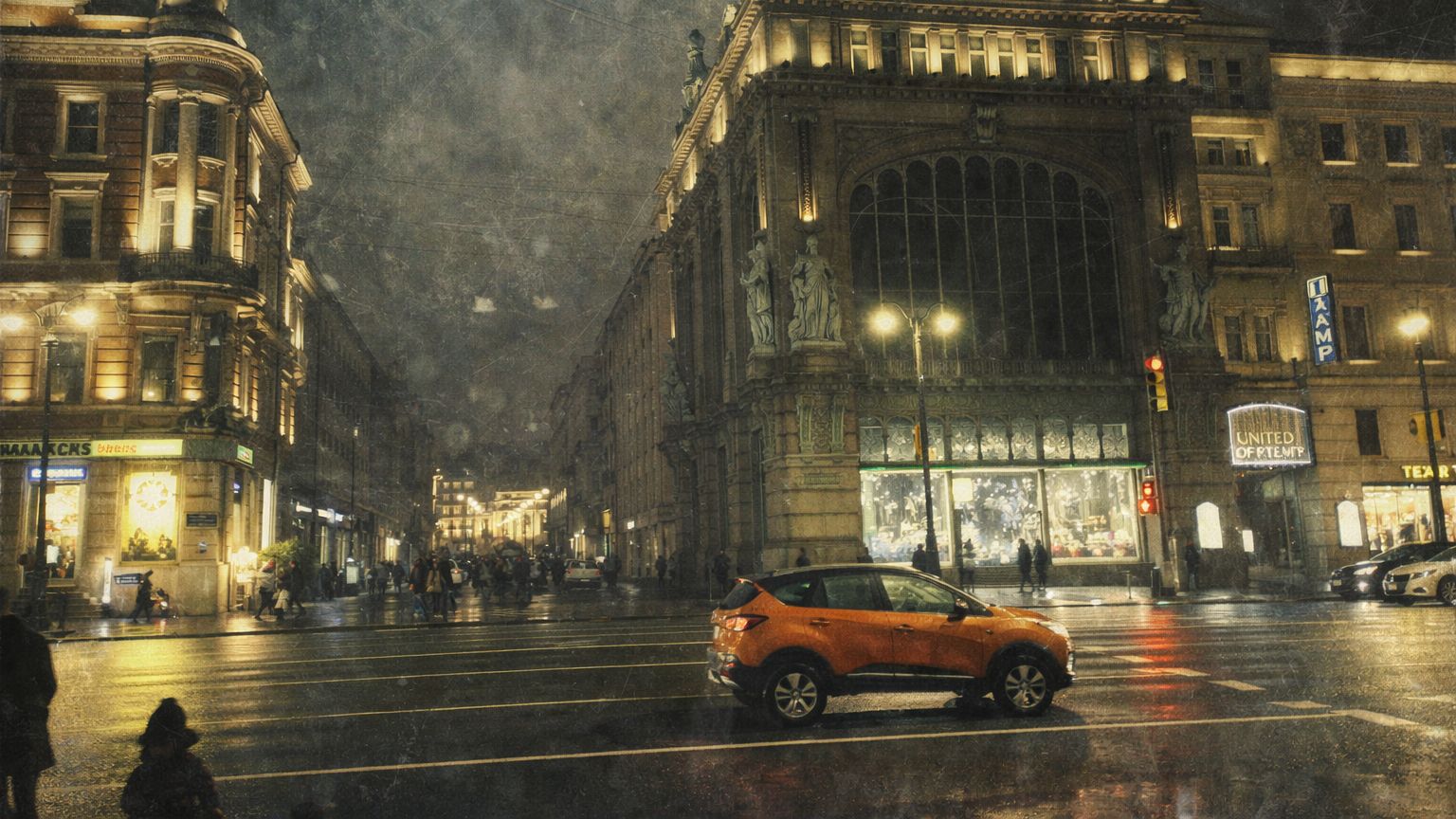 Снежок на Невском (Февраль 2025)