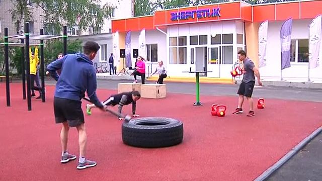 Открытие спортплощадки возле подросткового клуба “Энергетик” (2018)