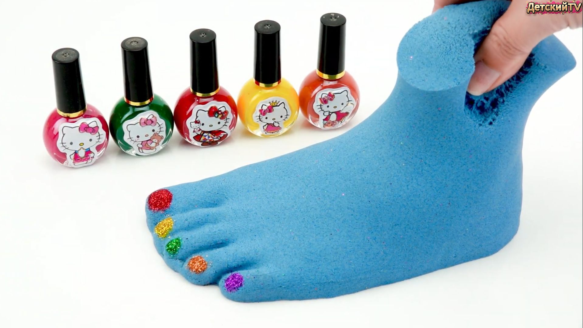 Залипательная нарезка кинетического песка | Видео для детей