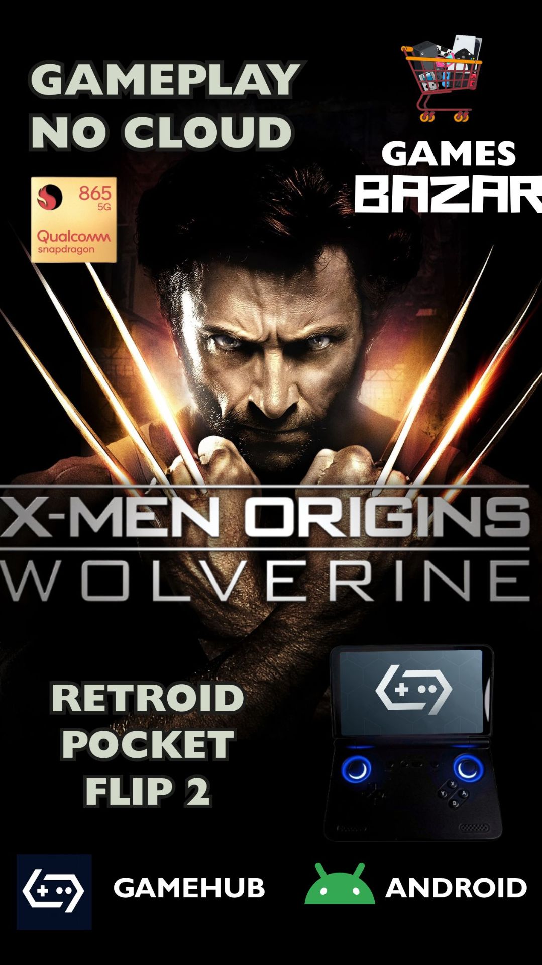 X-Men Origins: Wolverine (2009) на андроид gameplay GameHub 5.3.5 Retroid pocket flip 2 #gamehub