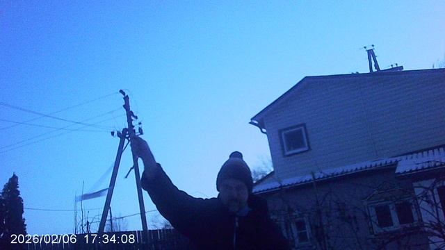 Запуск БМК-авиамодели во дворе - на всю длину корды