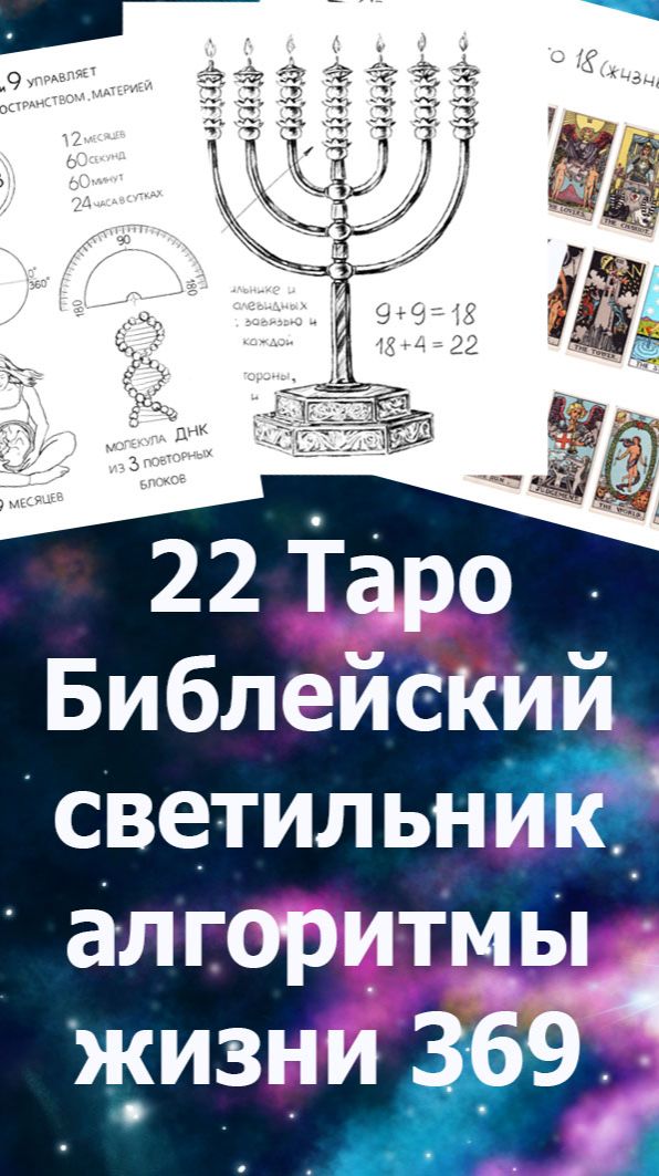 22 аркана Таро - библейский Светильник, алгоритмы реальной жизни 369. #таро#библия#жизнь#