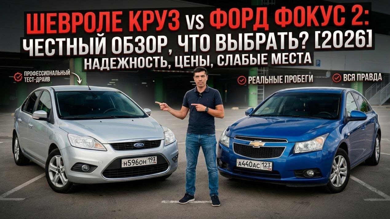 Сравнительный обзор Chevrolet Cruze и Ford Focus II.  Кто победит в схватке?